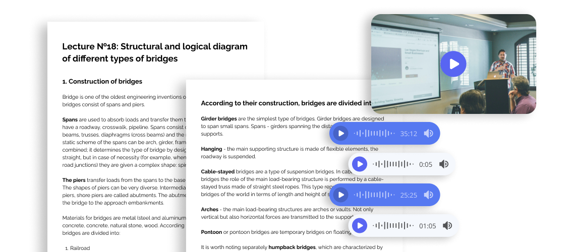 AI platform For University Lecture Analysis | Portfolio
